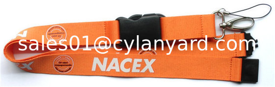 Exquisite designer polyester strap lanyards,screen printed, China lanyard factory directly supplier