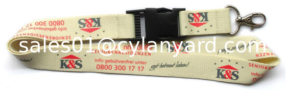 High quality polyester flat lanyards with screen printed logo, custom neck strap lanyards, supplier