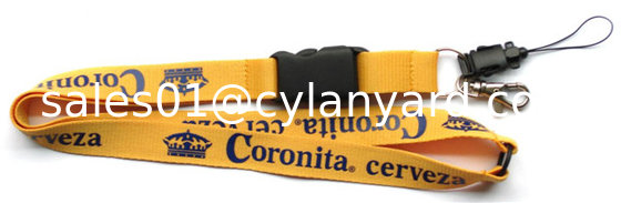 High quality polyester flat lanyards with screen printed logo, custom neck strap lanyards, supplier