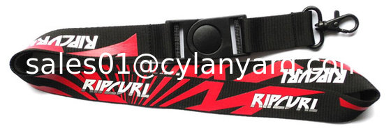 Color stripes polyester neck lanyards, striped polyester neck straps, good quality & price supplier