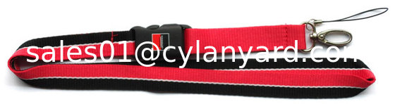 Imprint polyester neck lanyards with detachable side release buckles, safety neck straps, supplier