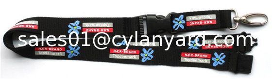 China lanyard manufacturer for custom print polyester neck lanyard with detachable buckle supplier