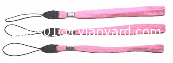Polyester tubular wristlet lanyards for mobile phone holder, size 1x16cm, MOQ3000pcs, supplier