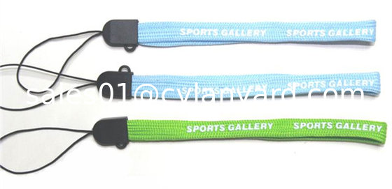 Custom tubular polyester wristlet loop straps for camera cell phone hanging, loop lanyards supplier