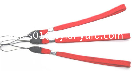 Wholesaler polyester short wrist lanyards for mobile phone hanging, wrist hand loop straps supplier