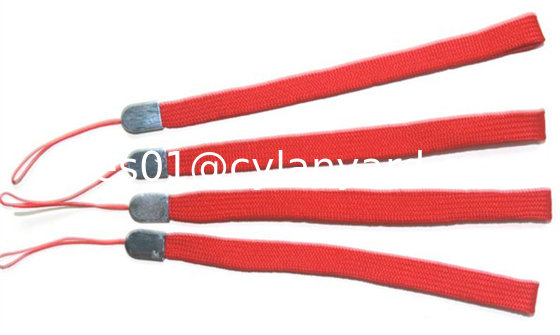 Wholesaler polyester short wrist lanyards for mobile phone hanging, wrist hand loop straps supplier