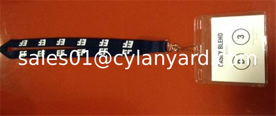 Polyester wrist lanyard with badge ID card, imprinted polyester wristlet loop straps, supplier