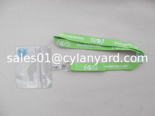 Ultra soft polyester woven neck lanyards, jacquard weave logo, China woven lanyard factory supplier