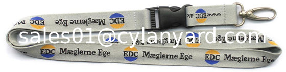 Designer jacquard weave logo polyester woven neck lanyards, corporate logo woven straps, supplier