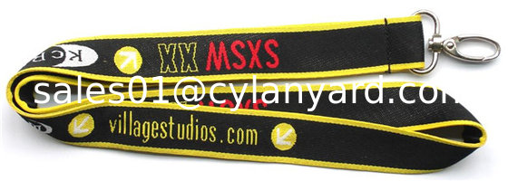 Great value wholesale cheap polyester woven neck lanyard strap with jacquard weave logo, supplier