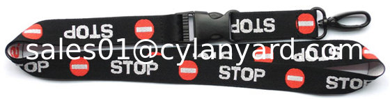 Corporate promotion gift for polyester jacquard woven neck lanyard strap,2*90cm, MOQ300pcs supplier