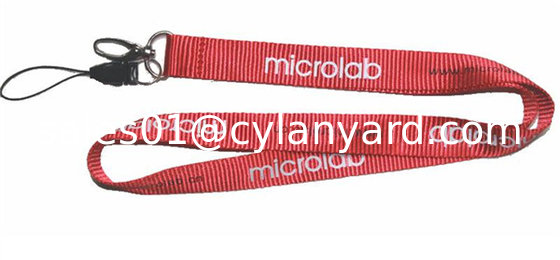 Flat nylon neck lanyards with Mobile phone string holder, China factory wholesale prices, supplier