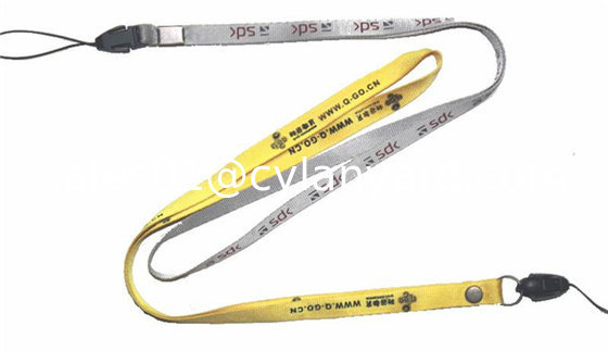 Flat nylon neck strap lanyards with phone holder, China lanyard factory wholesale prices, supplier