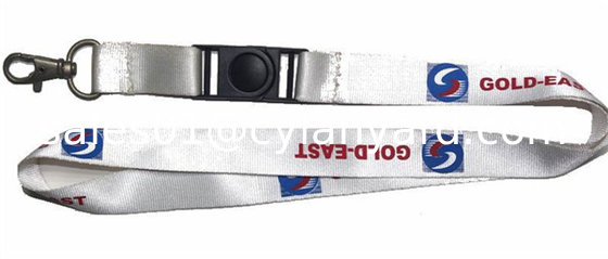Premium flat nylon neck lanyards, plastic rotary detachable buckle, safety nylon lanyards supplier