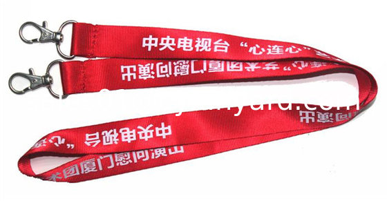 Luxurious heavy duty nylon neck lanyard straps with plastic rotary safety release buckle supplier