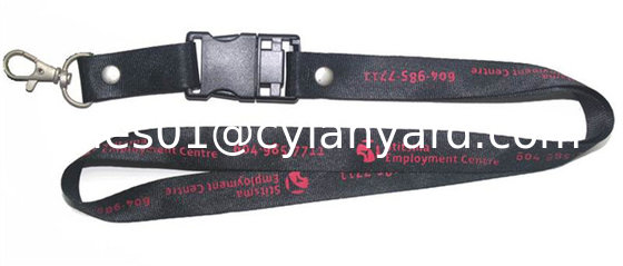 wholesale OEM flat nylon neck lanyards for business promotion, China lanyard factory price supplier