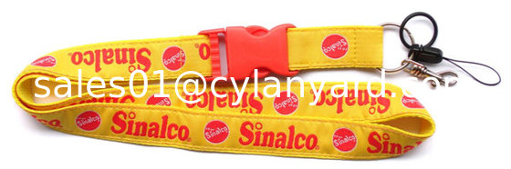 China lanyard supplier for quality polyester double layered neck strap, jacquard ribbon supplier