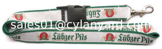 China OEM factory for cheap price polyester neck strap lanyard with double layer stitched supplier