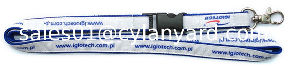 China OEM factory for cheap price polyester neck strap lanyard with double layer stitched supplier