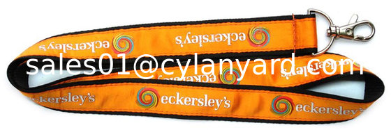 Premium polyester and satin neck straps, luxury corporate promotion giveaway neck lanyards supplier