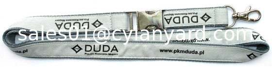 High graded 1" polyester and woven ribbon double layered neck straps, comfortable to wear supplier