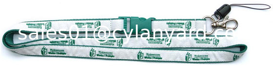 High graded 1" polyester and woven ribbon double layered neck straps, comfortable to wear supplier