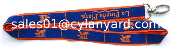 Deluxe and exquisite polyester and woven ribbon double layered neck lanyards, best value, supplier