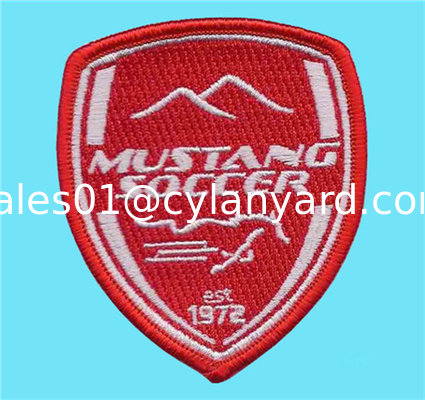 Custom embroidered sport badges,China embroidery factory for Hocket games logo patches, supplier