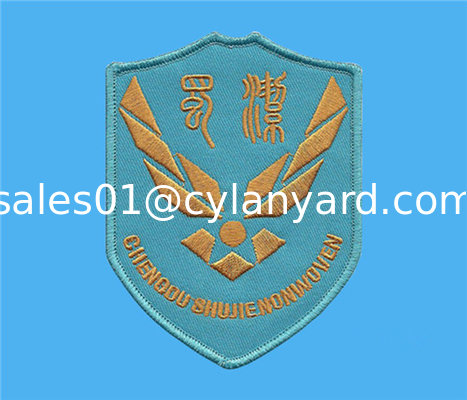 Great value twill embroidered emblem,cotton fabric embroidery products,cheap yet exquisite supplier