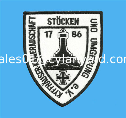 Great value twill embroidered emblem,cotton fabric embroidery products,cheap yet exquisite supplier