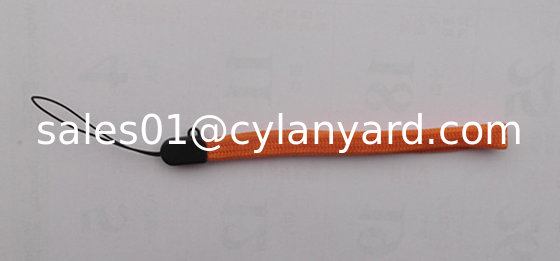 Polyester tubular short wrist lanyard for mobile holder, polyester hand wrist loop straps, supplier
