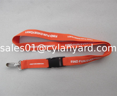 Printed polyester ID card badge lanyards, inexpensive neck lanyards for promotional events supplier