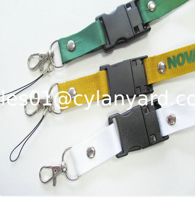 Printed polyester ID card badge lanyards, inexpensive neck lanyards for promotional events supplier