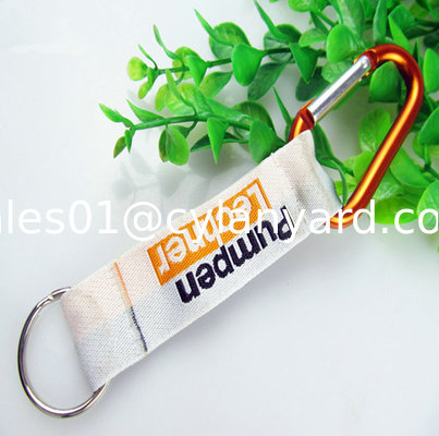 Polyester short lanyard with aluminum Carabiner, metal bottle opener holder short lanyard supplier