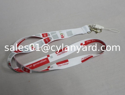 Polyester heat transfer full color print lanyards, polyester dye sublimation neck lanyards supplier