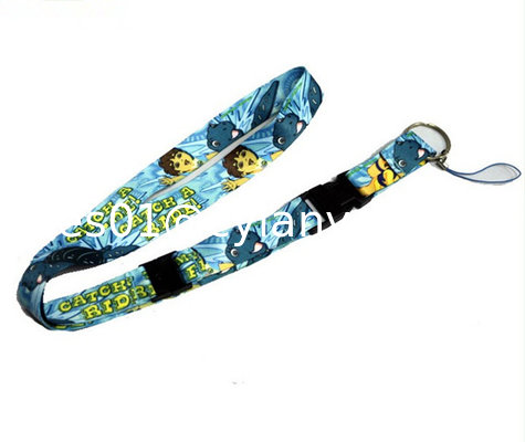 Polyester heat transfer full color print lanyards, polyester dye sublimation neck lanyards supplier
