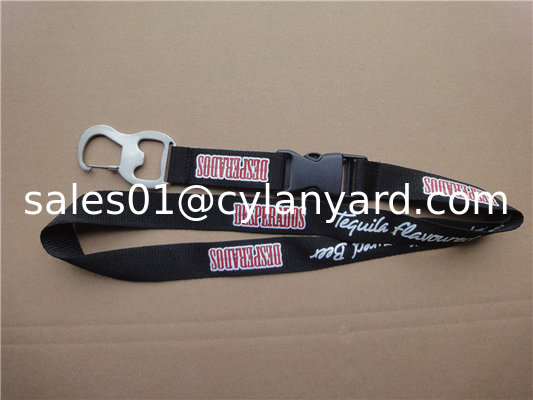 Functional polyester lanyard with metal bottle opener, metal bottle opener neck lanyards, supplier