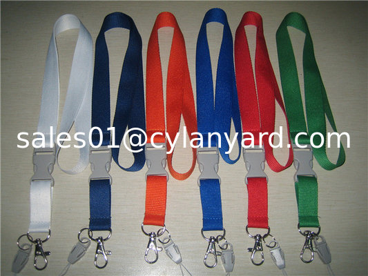 Wholesale Imprint polyester id badge lanyard with clear card pouch, polyester id lanyard, supplier