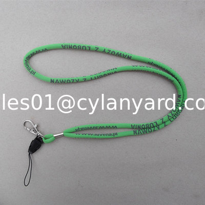 Cheap elastic tubular neck lanyards wholesale, tube elastic fabric badge lanyards in bulk, supplier