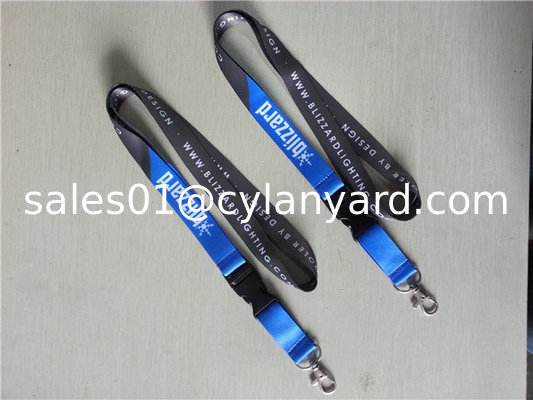 China lanyard factory for custom heat transfer full color badge lanyards, economic lanyard supplier