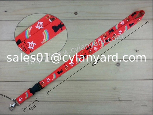 Custom full color printed lanyards, discount designer colorful mobile phone lanyards bulk, supplier