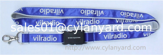 Satin layered polyester lanyards, custom satin overlay lanyards for sale China factory, supplier