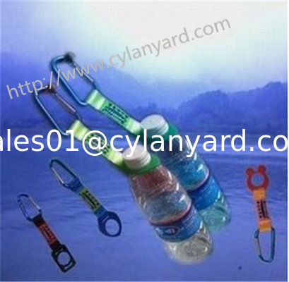 Metal Carabiner wrist strap lanyard with rubber pad logo,function polyester wrist lanyards supplier