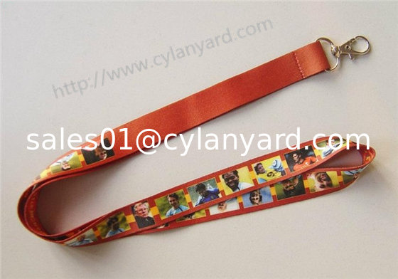 Designer full color badge lanyards, heat transfer printing full color id badge lanyards, supplier