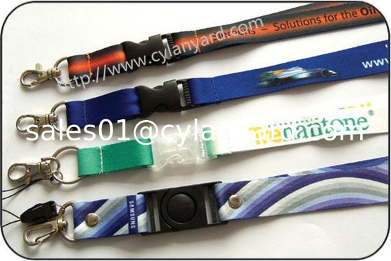 Exquisite full color phone holder lanyards with metal card clip, sublimation print process supplier
