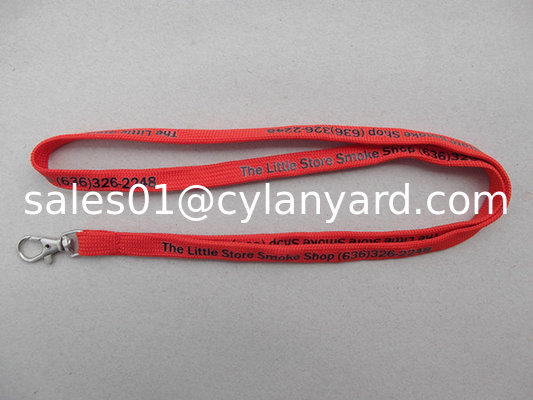 Tube polyester lanyards, custom tubular polyester badge neck strap lanyards cheap price, supplier