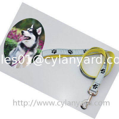 Imprinted polyester lanyard dog collar and dog leash gift set, screen printed logo,cheap, supplier