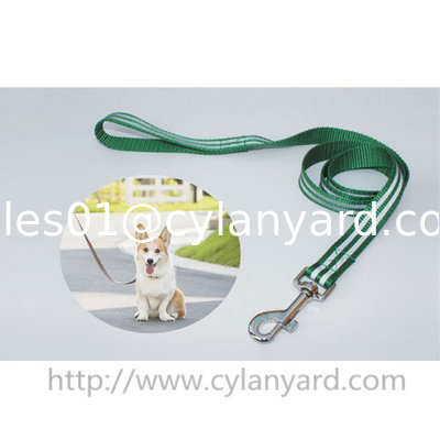 Striped woven PP lanyard dog lead straps, PP lanyard dog collar and lead set, Cheap prices supplier