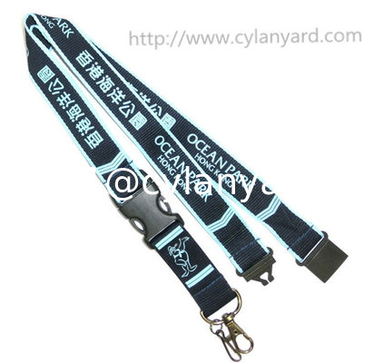 Printed brand logo neck lanyards, China lanyard manufacturer for custom id badge lanyards supplier