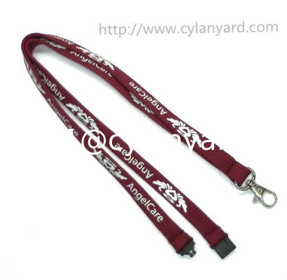 Cheap tube polyester logo lanyards with metal hook, safety breakaway neck strap lanyards, supplier